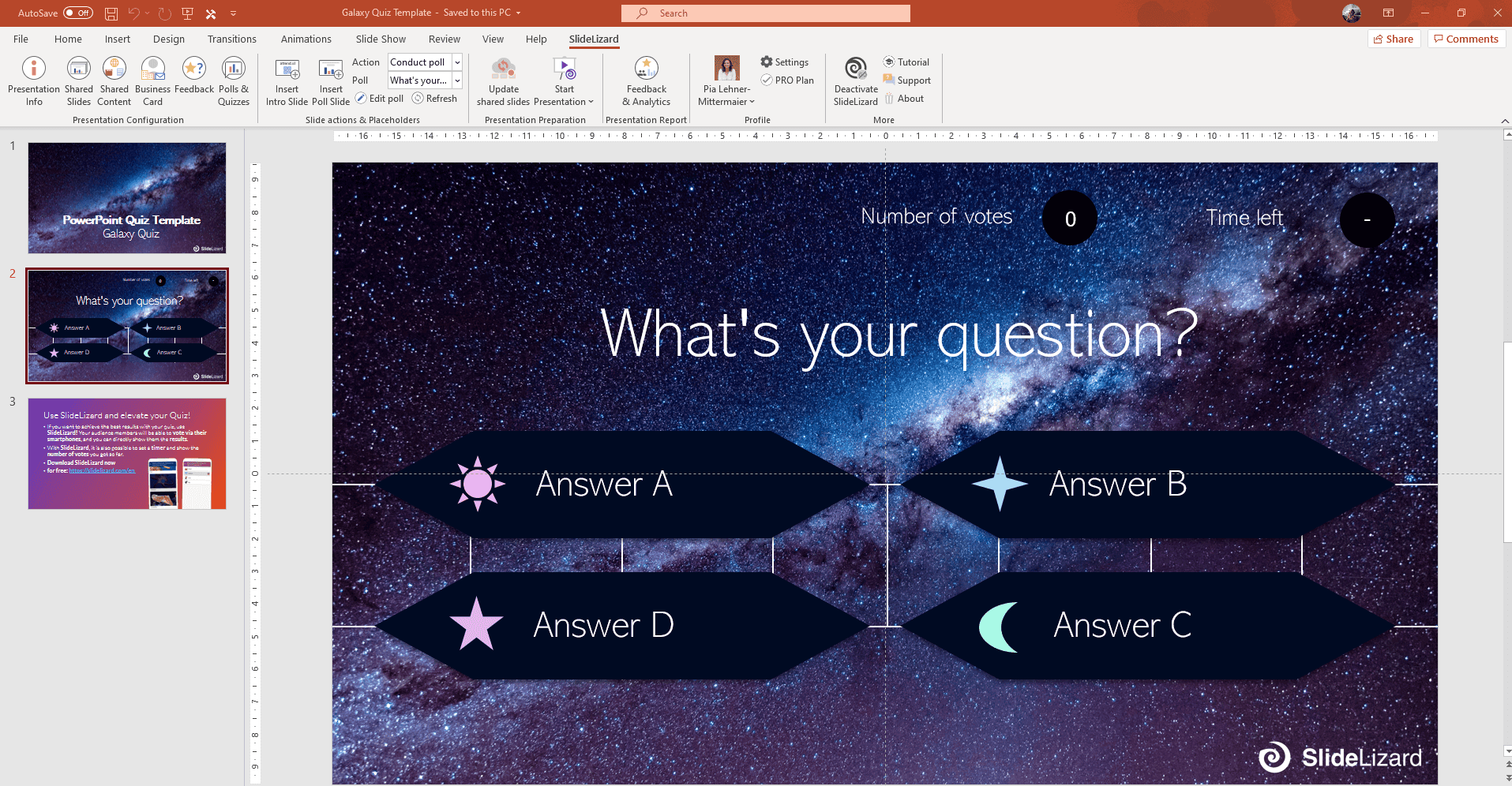 Multiple Choice Quiz Template