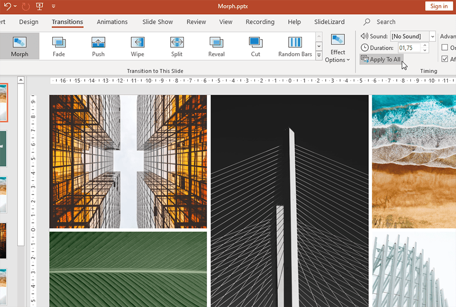 How To Use Morph Transition In PowerPoint 2022 SlideLizard 
